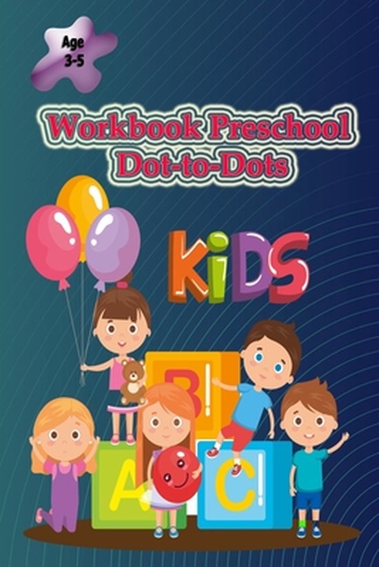 ABC Letters, 123 numbers Dot-to-Dots Workbook, tracing book, activity ...