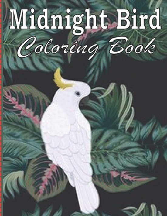 Midnight Bird Coloring Book: This coloring book has 40+ designs with ...
