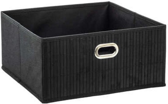 Fleau Opbergmand set van 2 - Bamboe - Zwart - Opvouwbaar ...