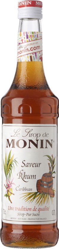 Monin Caribbean Rumsiroop | Alcoholvrij | 70cl | bol