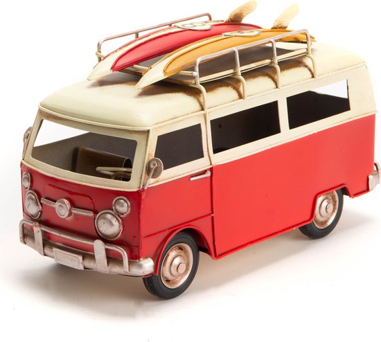 Vintage Mini Camper - Miniatuur Auto 25cm | bol.com