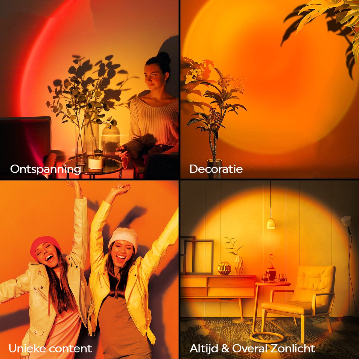 Sunset Lamp - Projector lamp - 16 Kleuren - TikTok Lamp ...