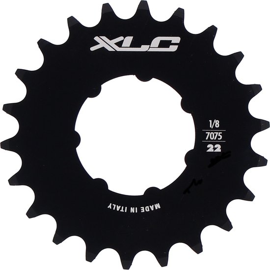XLC kettingwiel SSS03 baan met ring 1/8 22T staal zwart | bol