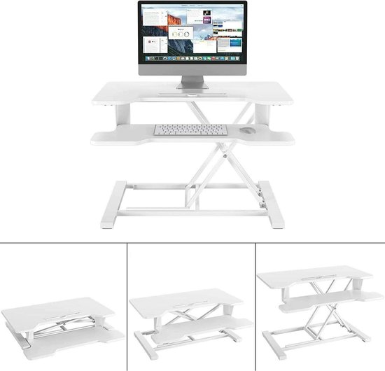 Manzibo Zit-sta Bureau - Bureau Verhoger - Verstelbaar - Computertafel ...