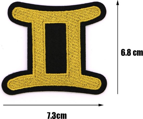 Stofapplicatie | Strijk embleem Tweeling | Horoscoop | Strijk embleem ...