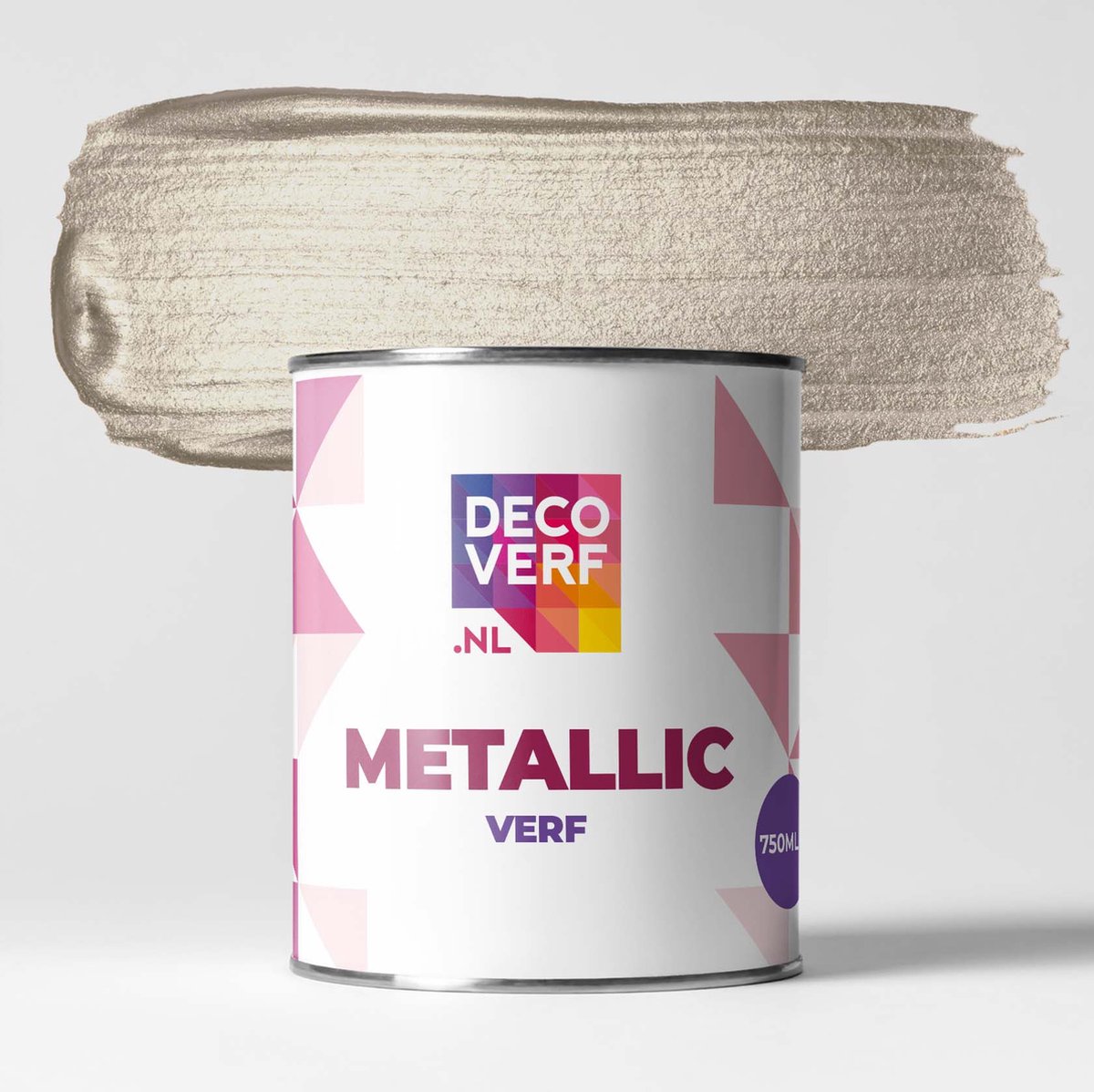 Decoverf metallic verf zilvergrijs, 750ml | bol.com