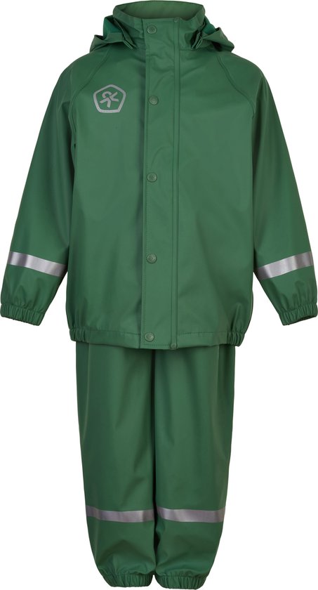 Color Kids - Regenpak voor kinderen - Gerecycled - Solid PU - Dark Ivy ...