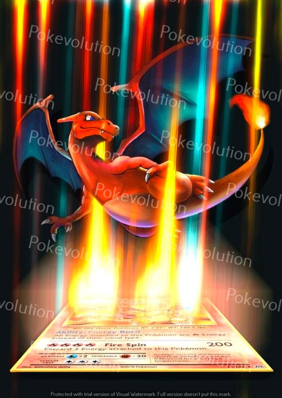 Pokémon - Charizard - Fine ART Poster - A4 (21x29.7 cm) | bol