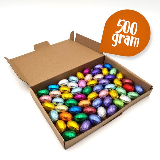 500 gr. Paaseitjes | Paas Chocolade | Originele Bakkers Staniol Eitjes ...