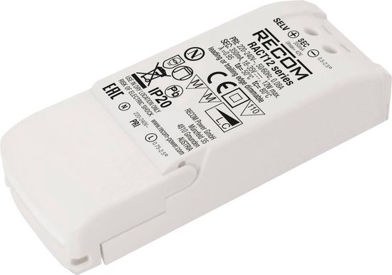 RECOM RECOM LED-driver 12 W 500 mA 12 - 24 V/DC | bol.com