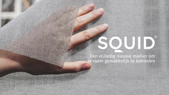 Squid Raamfolie Zelfklevend Textiel - Coal – 137 cm x 5 m | bol.com