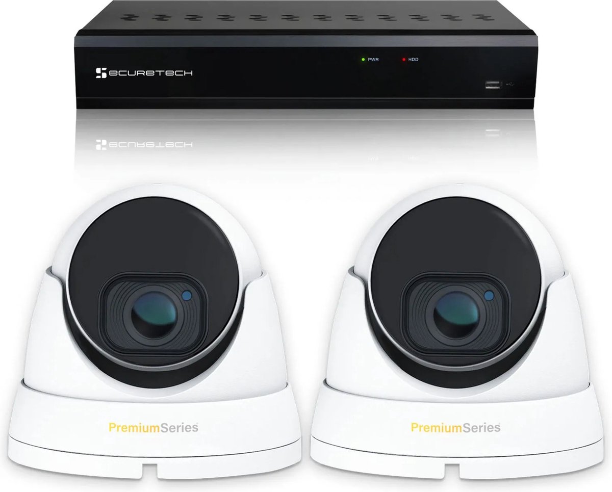Securetech bekabeld camerabewaking systeem - met 2 beveiligingscamera ...