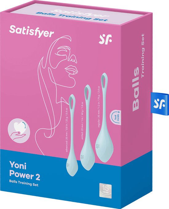 Satisfyer, liefesballetjes, Yoni Balls 'Yoni Power 2', 22-73 g, 2-3 cm, set van 3,... | bol