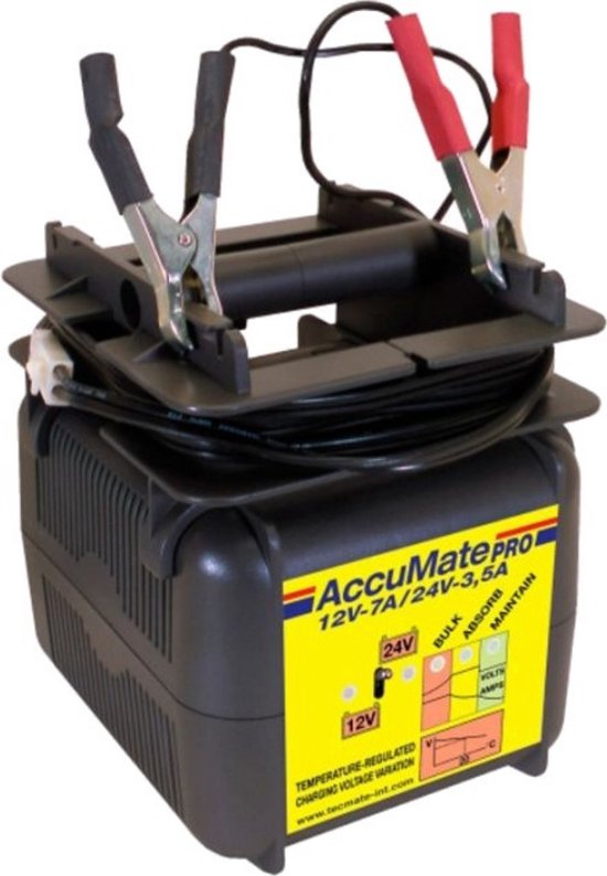 Tech + Acculader- Accumate Pro - 12/24v 15 Cm Zwart - Stroomkabel - 2 ...