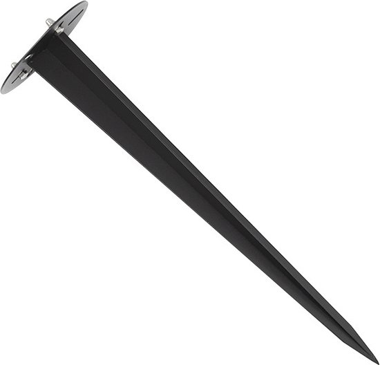 Zwarte grondpin Enzo, 50 cm | bol