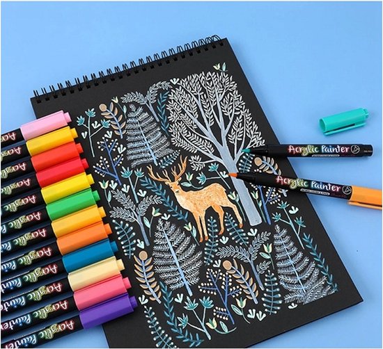 Acryl stiften set 36 kleuren | bol