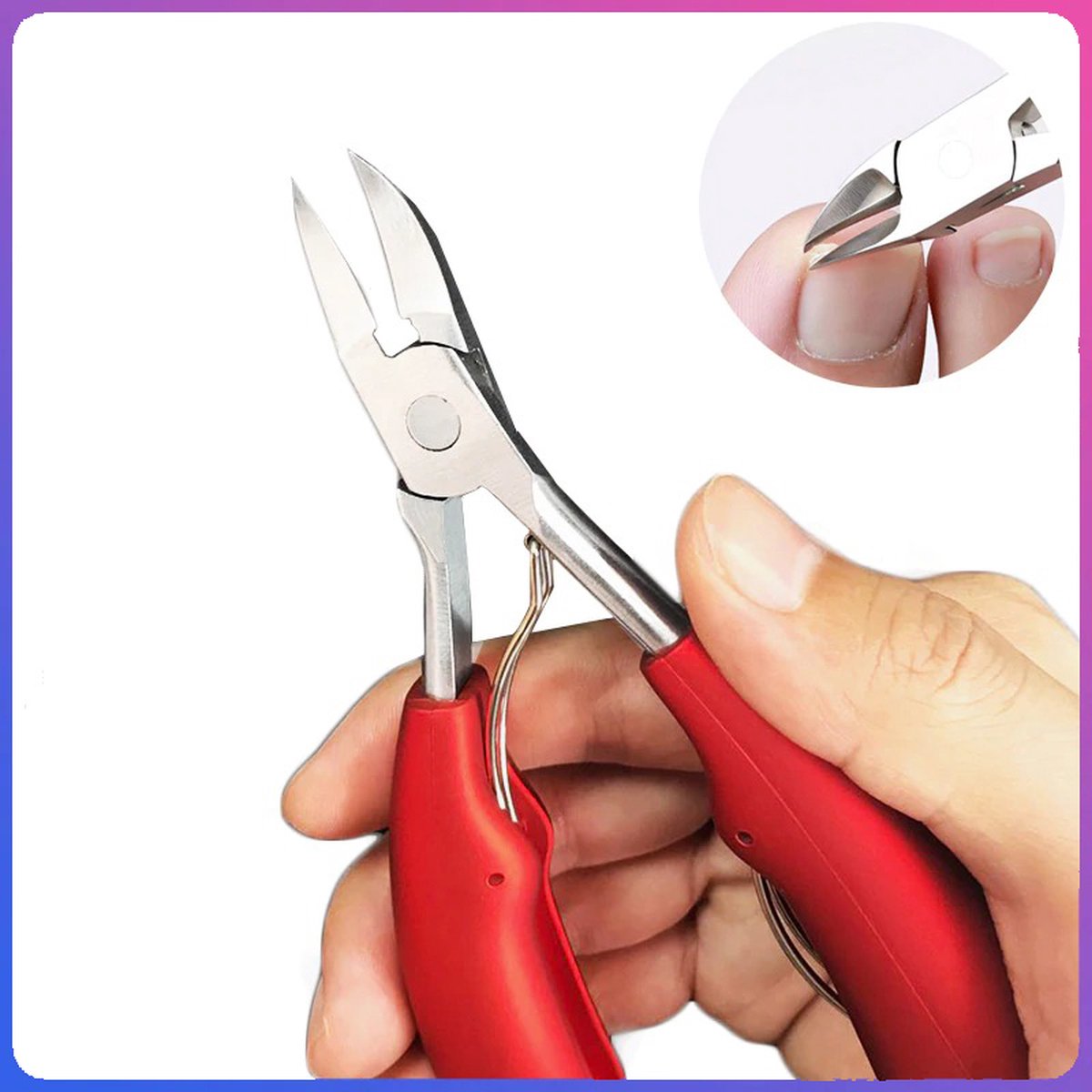WVspecials® Professionele Rode Nagelschaar - Kalknagel schaar ...