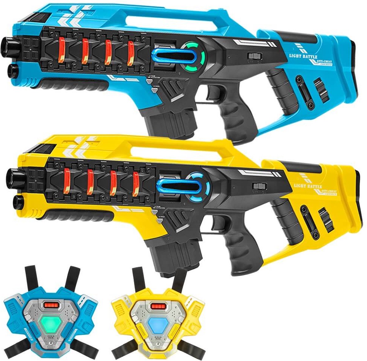 Light Battle Connect Mega Blaster lasergame set - 2 Lasergeweren Blauw ...