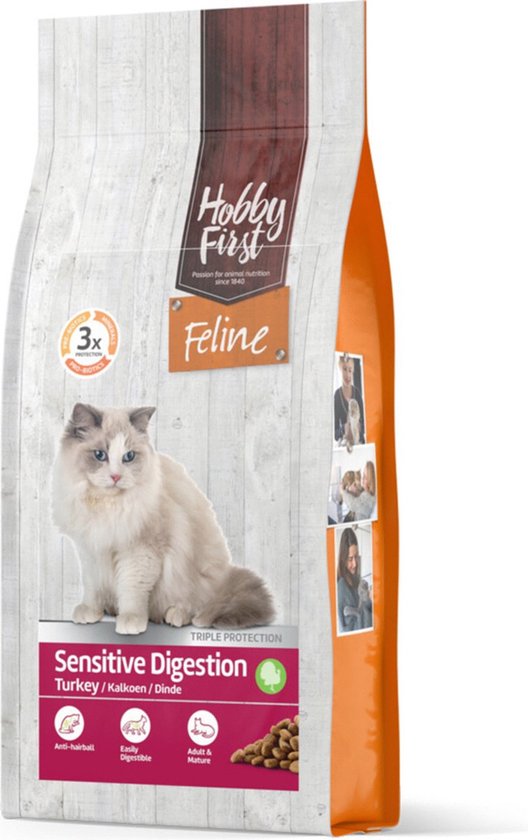 Hobby First Feline kattenvoer Sensitive Digestion 1,5 kg - Kat | bol