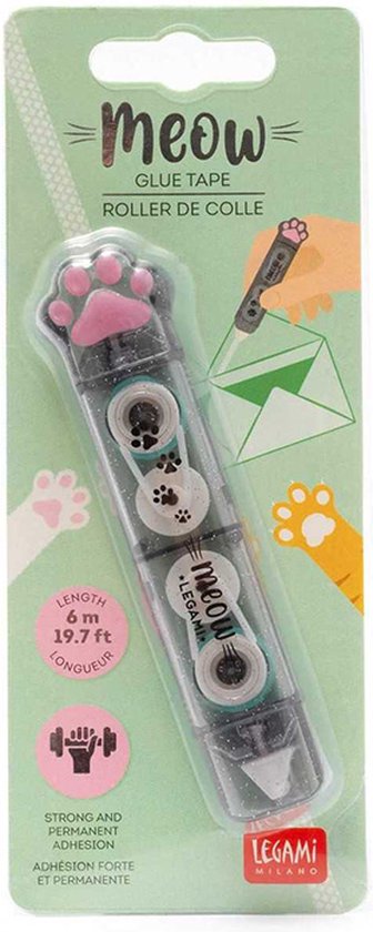 Legami Meow Glue tape Lijm Tape 6 meter permanent | bol.com