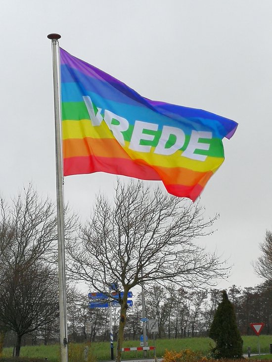 Vrede vlag, regenboog vlag, Vredesvlag | 150x100cm | bol