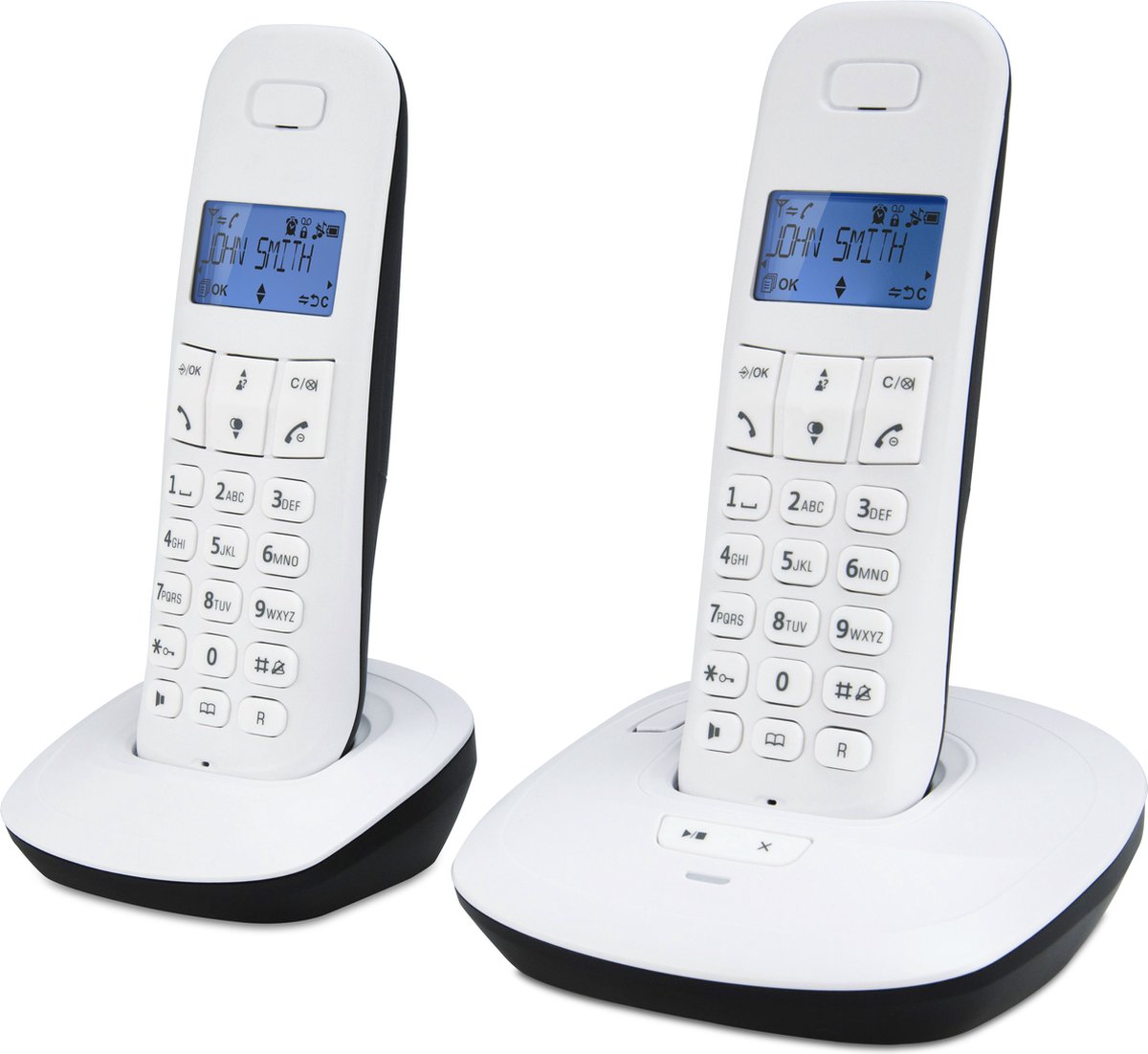 Teleline TEL-170WT - DECT telefoon met antwoordapparaat en 2 handsets ...