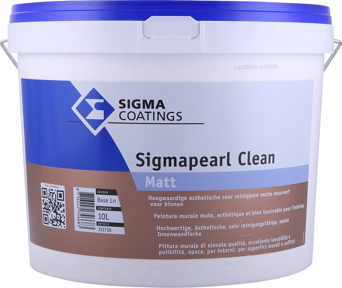 Sigma Pearl Clean Matt 10 Liter 100% Wit | bol.com