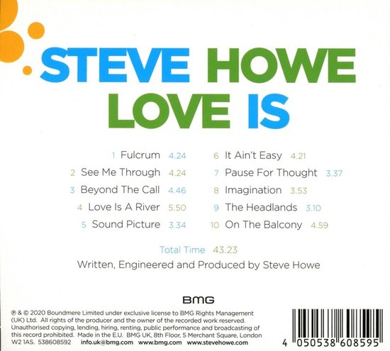 Steve Howe - Love Is (CD), Steve Howe | Muziek | bol