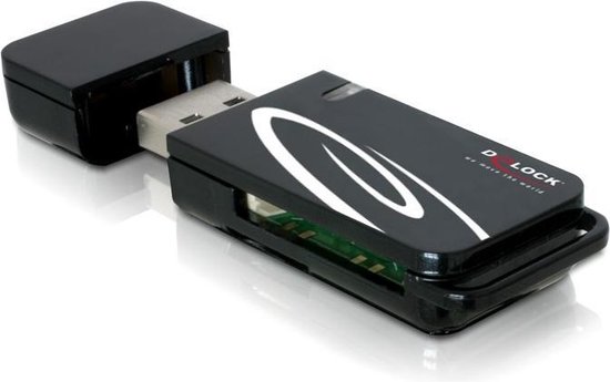 DeLOCK USB Cardreader met USB-A connector en 2 kaartsleuven - voor ...