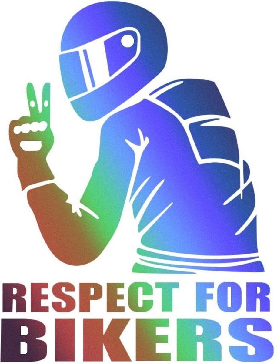 bol.com | TT-products Respect For Bikers sticker 11 x 15 cm multicolour