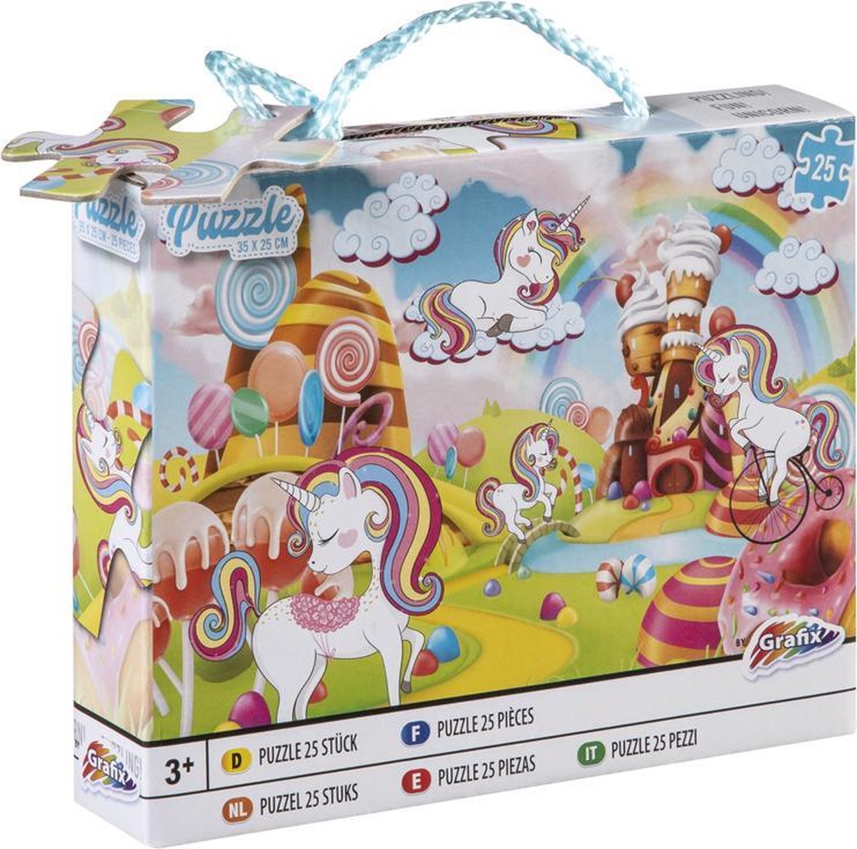 3 puzzels van 35 x 25 CM | Grafix puzzel | Elke puzzel 25 puzzelstukjes ...