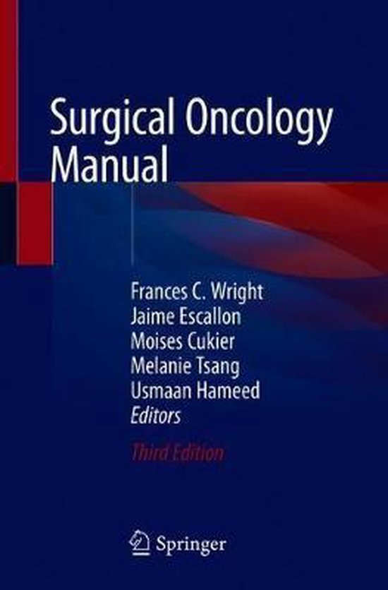 Surgical Oncology Manual | 9783030483623 | Boeken | bol.com