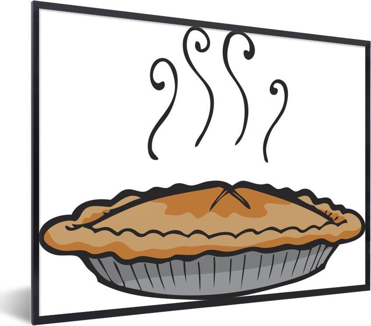 Fotolijst incl. Poster - een warme appeltaart - 40x30 cm - Posterlijst ...