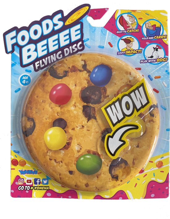 FoodsBeeee Cookie - Siliconen frisbee - zacht materiaal - pocket size ...