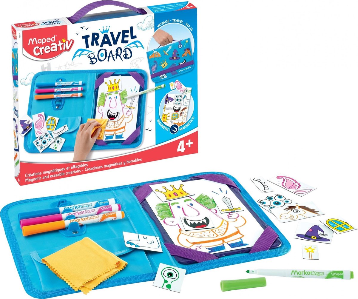 TRAVEL BOARD - Kit voor onderweg "Ridders & Prinsessen" op een ...