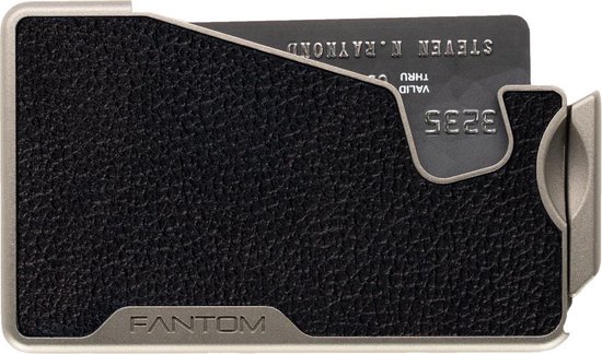 Fantom Wallet - R - 13cc slimwallet - unisex - black pebbled leather | bol