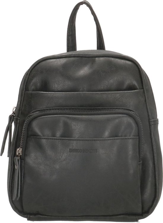 Enrico Benetti Zoë Dames rugzak klein - kunstleer - Zwart | bol.com