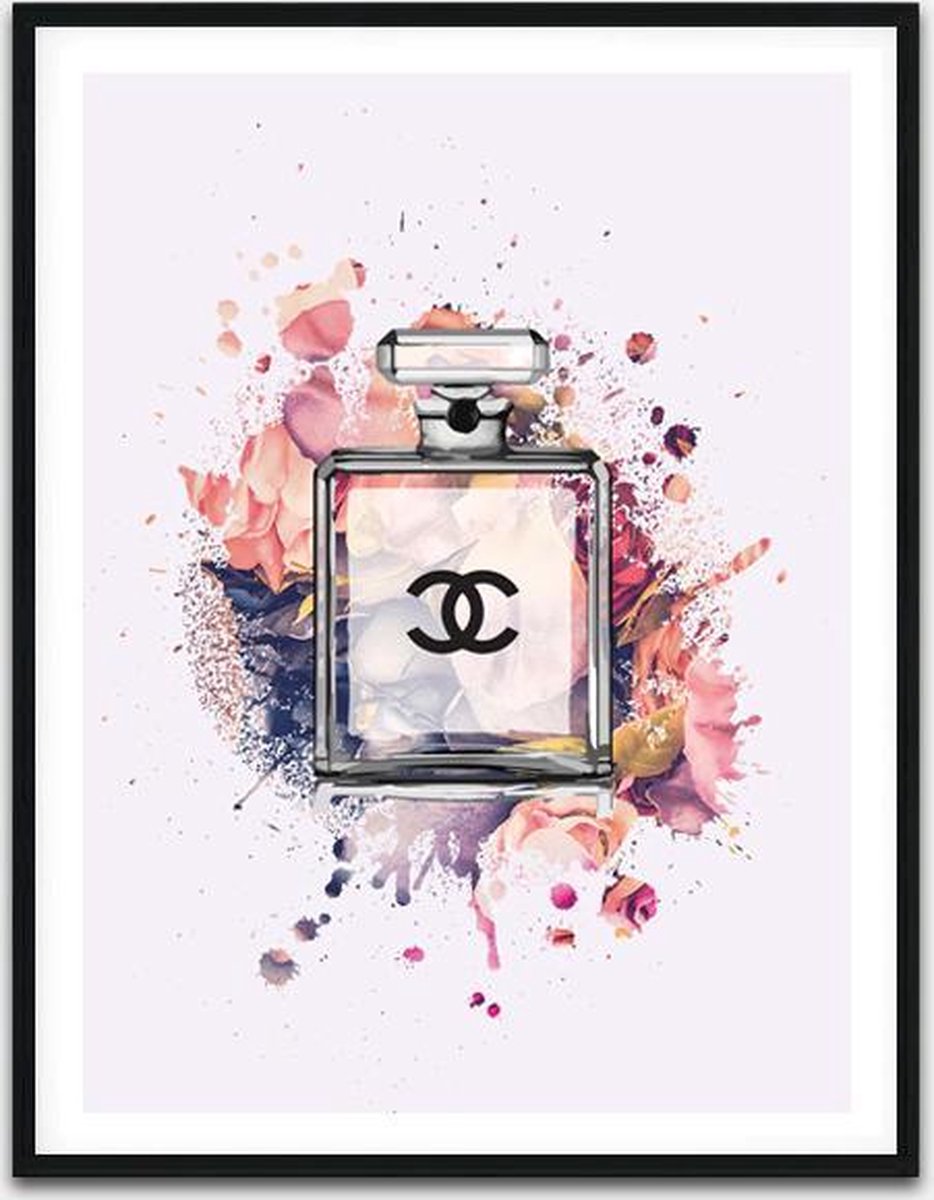 Luxe Fotolijst Chanel Parfum 23,5 x 32,5 cm | Chanel Schilderij ...