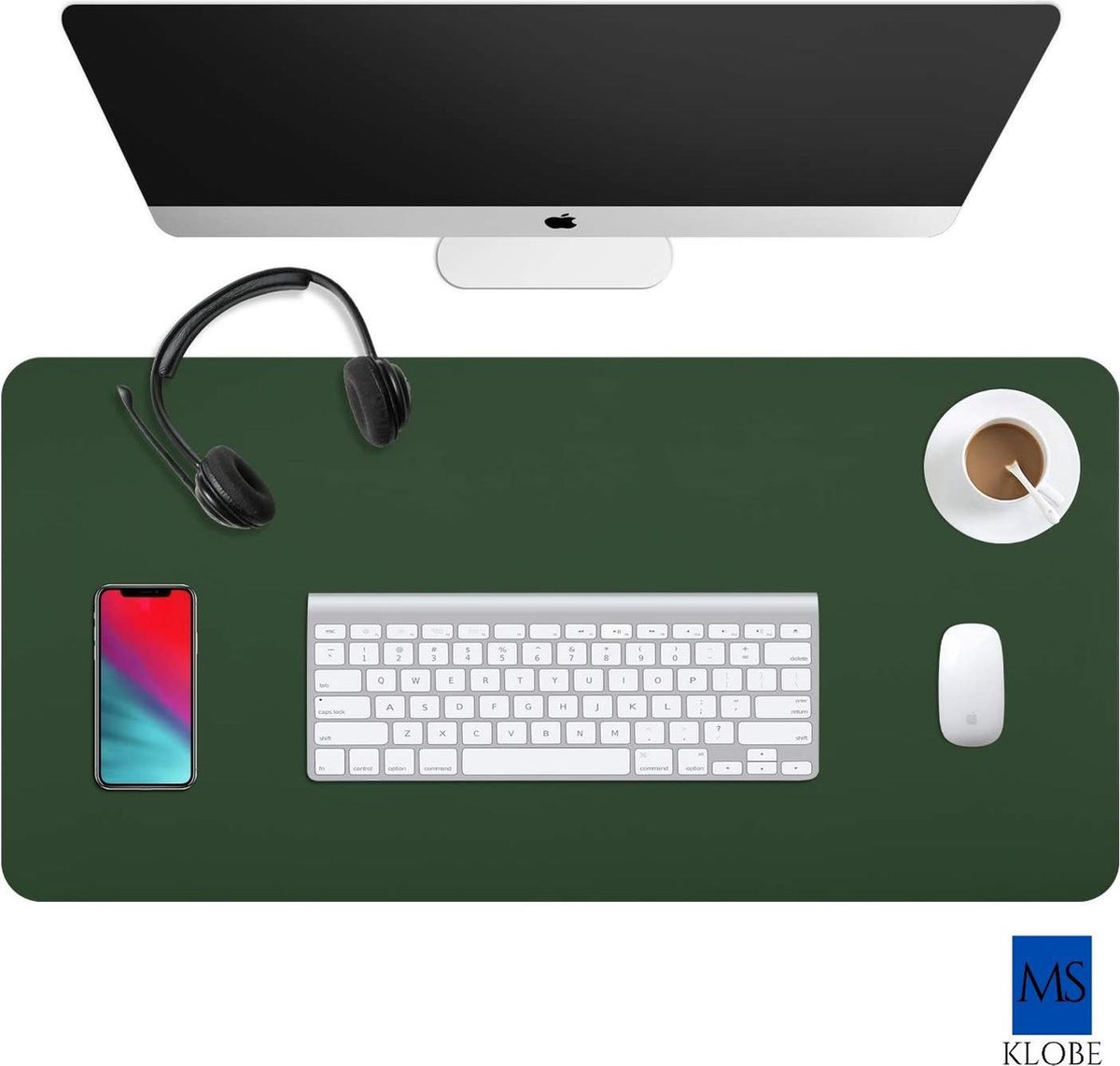 Bureau Onderlegger Leer - Bureaumat - Muismat - Gaming Muismat XXL - 90 ...