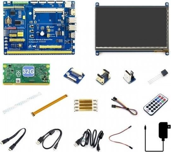 Waveshare Raspberry Pi Compute Module 3 + / 8GB Development Kit Type B ...