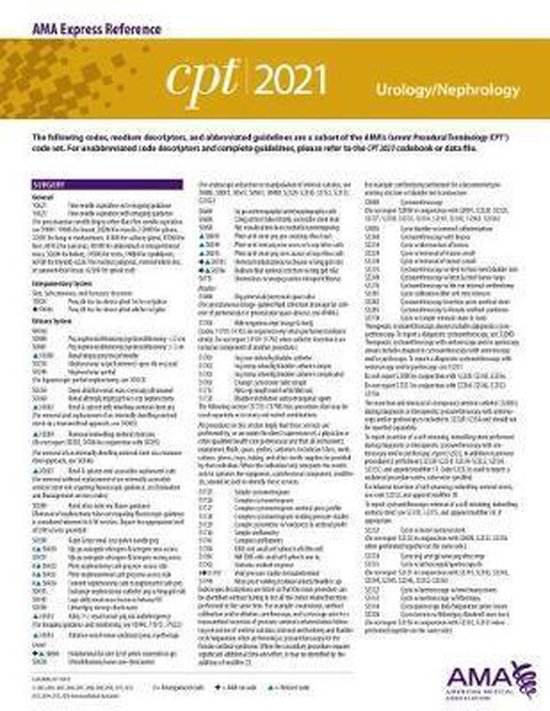 CPT 2021 Express Reference Coding Card | bol.com