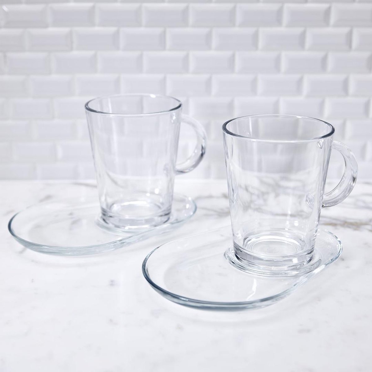 Theeset Taipei | 2 theeglazen & 2 schotels | CiTea | Theeglas 375ml ...