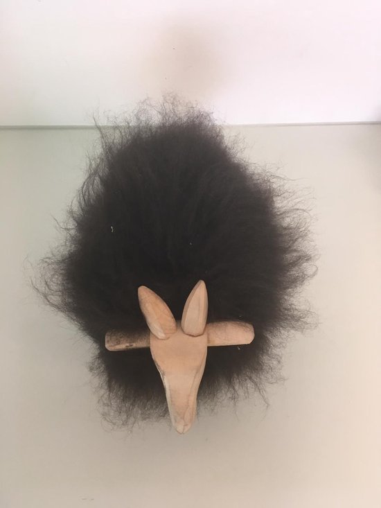 Houten schaap met vacht - één stuk | bol