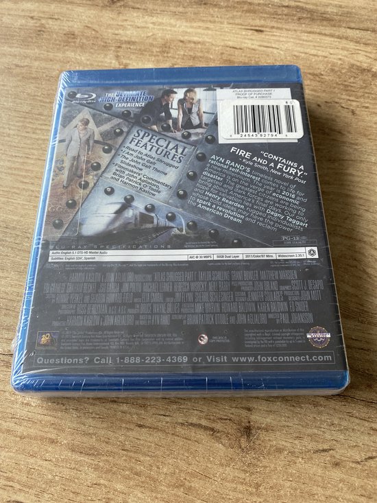 Blu-ray disc; Atlas Shrugged deel 1 & deel 2 (Blu-ray), John Galt | Dvd ...