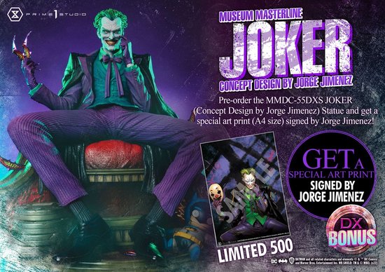 Prime 1 Studio DC Comics Statue 1/3 The Joker Deluxe Bonus Version ...