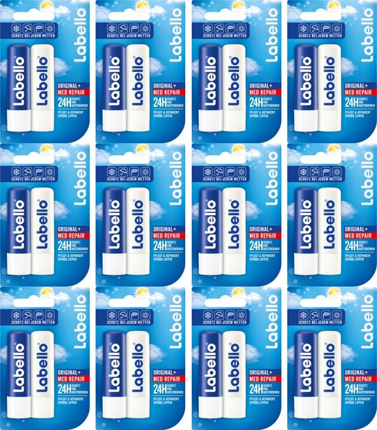 Labello Winter Mix Pack Lippenbalsem Original & Med Repair Duo Set - 12 x 11 ml - Lip... | bol