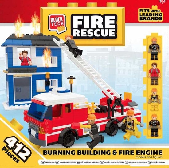 BLOCK TECH FIRE STATION 412 PCS. | Games | bol