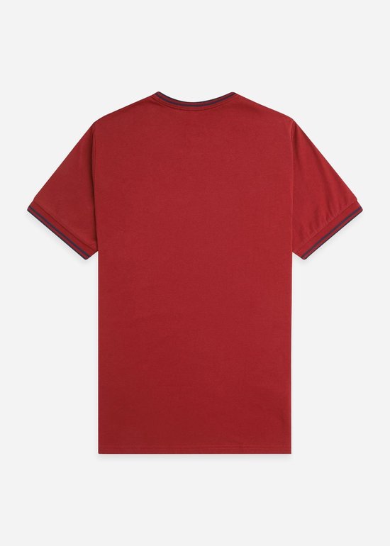 Fred Perry Twin tipped t-shirt - burnt red navy | bol