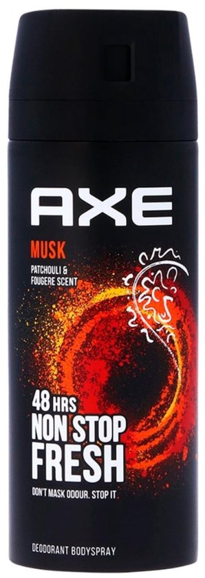 Axe - Deodorant Bodyspray - 48hrs Non Stop Fresh - Musk - Patchouli & Fougere - 150 ml... | bol