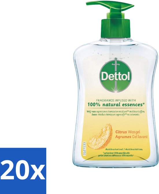 Dettol - Handzeep - Antibacterieel - 100% Natuurlijke Oliën - Citrus - 250 ml -... | bol